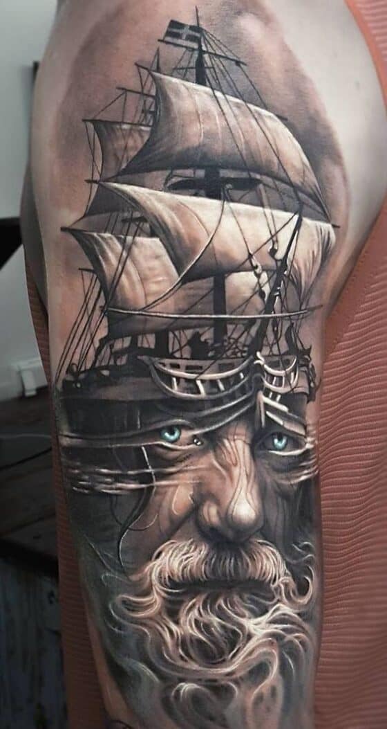 30 Incredible Ship Tattoos For Your Next Adventure • Body Artifact