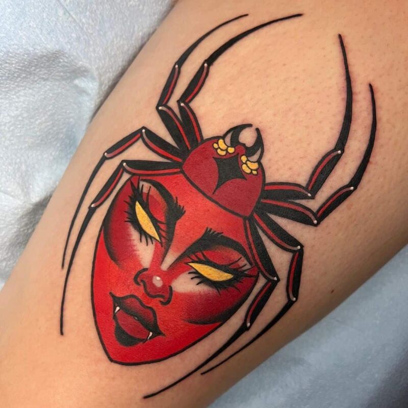 21 Looming Spider Tattoos You'll Gladly Have Crawling On You • Body ...