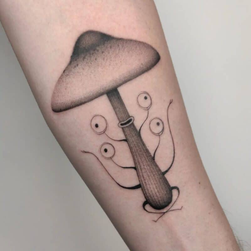 25 Wild And Wonderful Mushroom Tattoos • Body Artifact