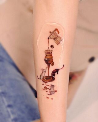 55 Delicious Coffee Tattoos To Wake Up To • Body Artifact