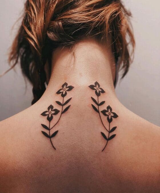 24 Stunning Neck Tattoos For Women • Body Artifact