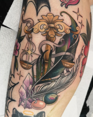 28 Mesmerizing Libra Tattoos To Tip The Scales • Body Artifact