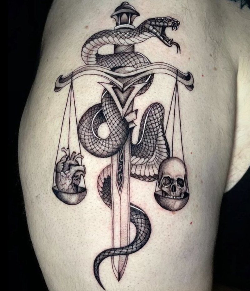 28 Mesmerizing Libra Tattoos To Tip The Scales • Body Artifact