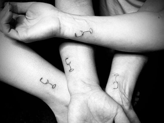 19 Friendship Wine Glass Tattoos To Cheers Over • Body Artifact
