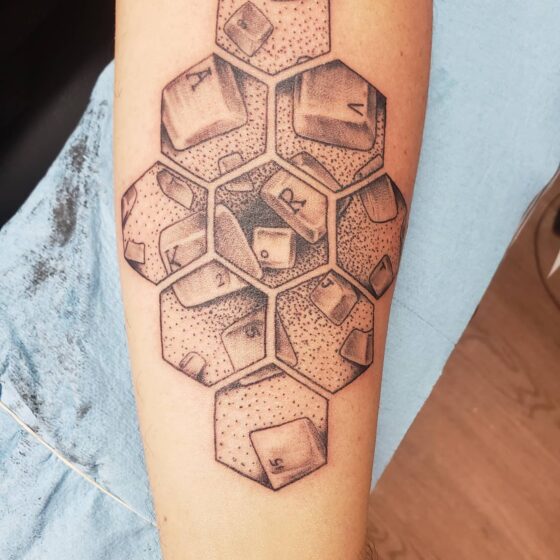 11 Mechanical Keyboard Tattoos You Can Practically Hear • Body Artifact