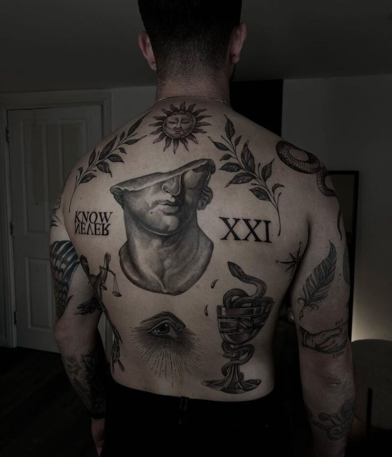 27 Bold Back Tattoos For Men To Make A Statement • Body Artifact