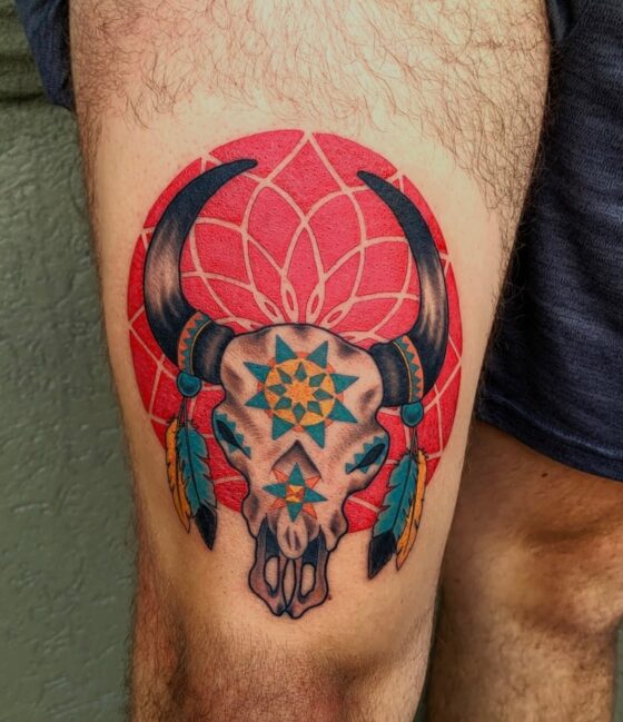 20 Bull Skull Tattoos To Grab By The Horns • Body Artifact