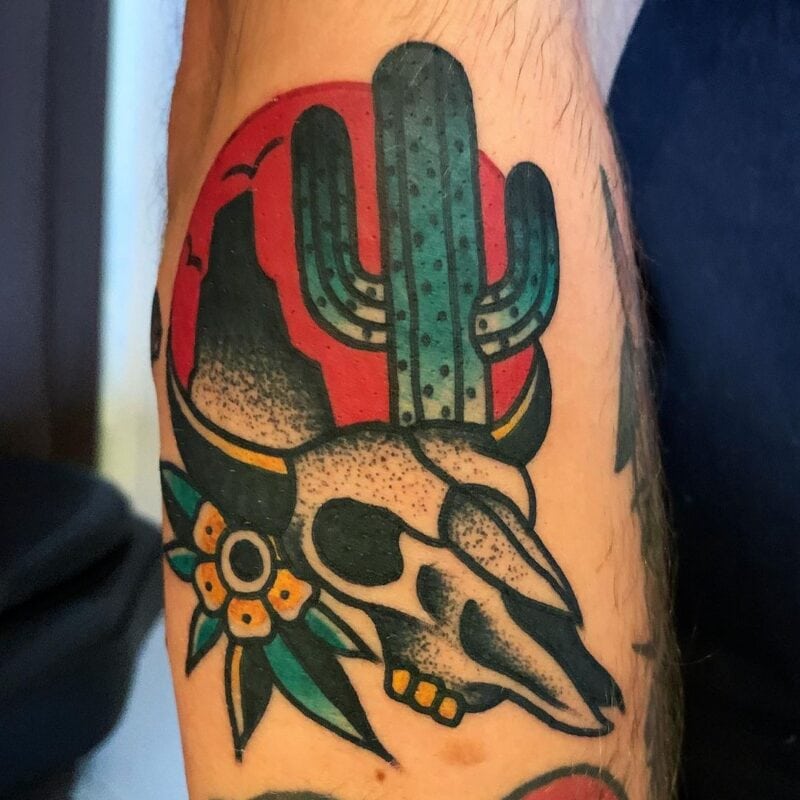 20 Bull Skull Tattoos To Grab By The Horns • Body Artifact