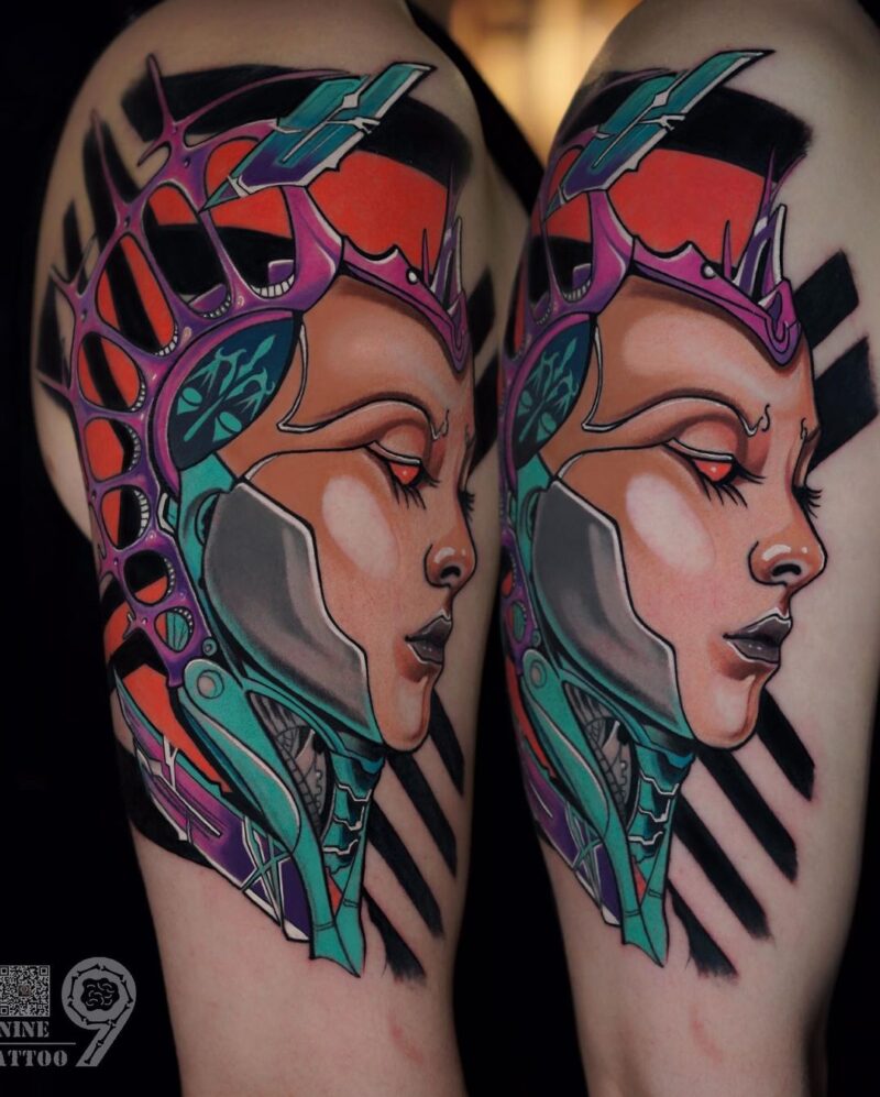 32 Futuristic Cyberpunk Tattoos To Dream About • Body Artifact