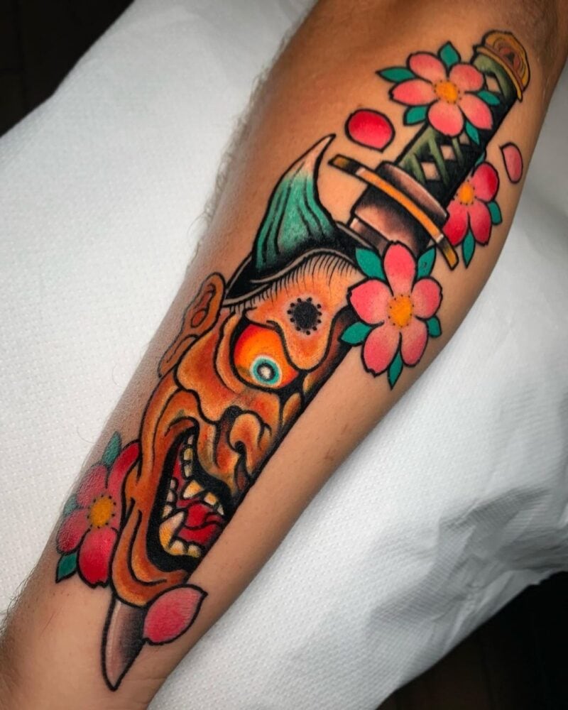 21 Hauntingly Beautiful Hannya Mask Tattoos • Body Artifact