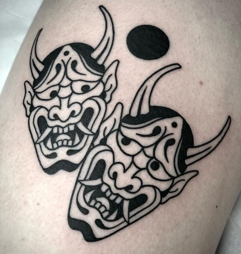 21 Hauntingly Beautiful Hannya Mask Tattoos • Body Artifact