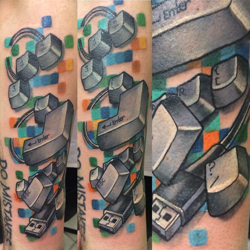 11 Mechanical Keyboard Tattoos You Can Practically Hear • Body Artifact