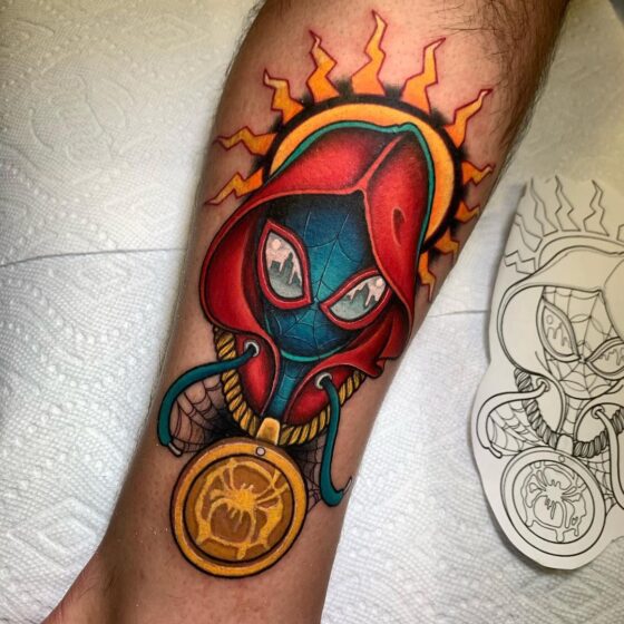 25 Miles Morales Tattoos To Get Your Spidey Sense Tingling • Body Artifact