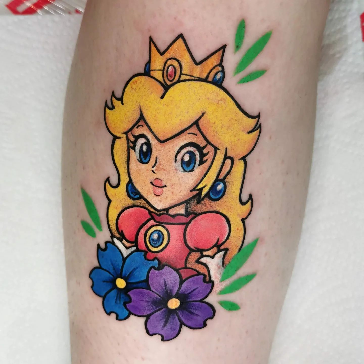 21 Princess Peach Tattoos To Showcase Your Love Of Mario • Body Artifact