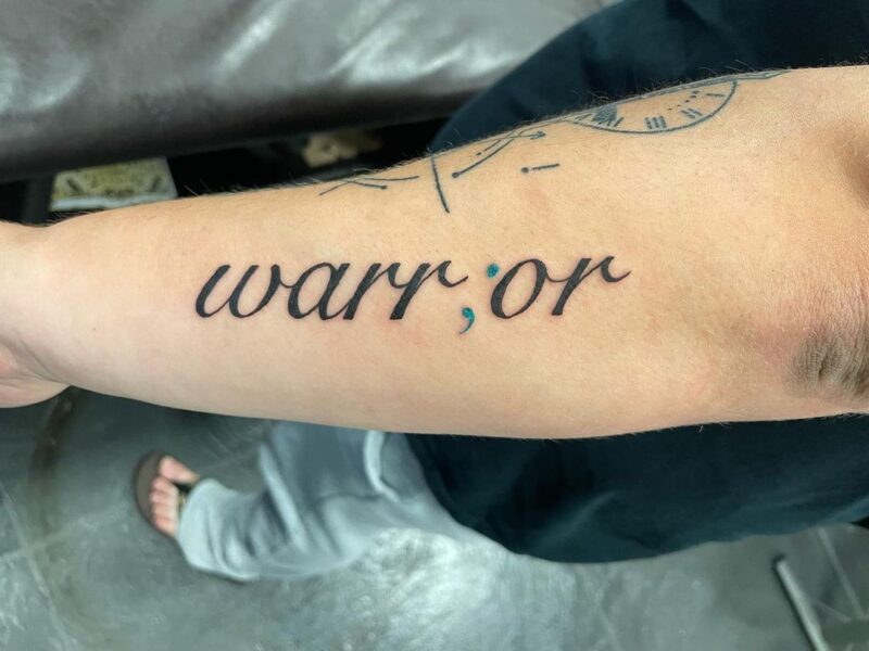 28 Semicolon Tattoos For Mental Health Awareness • Body Artifact
