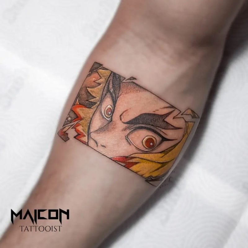 46 Set Your Heart Ablaze Tattoos From Demon Slayer • Body Artifact