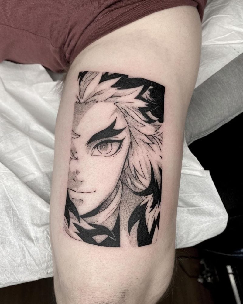 46 Set Your Heart Ablaze Tattoos From Demon Slayer • Body Artifact