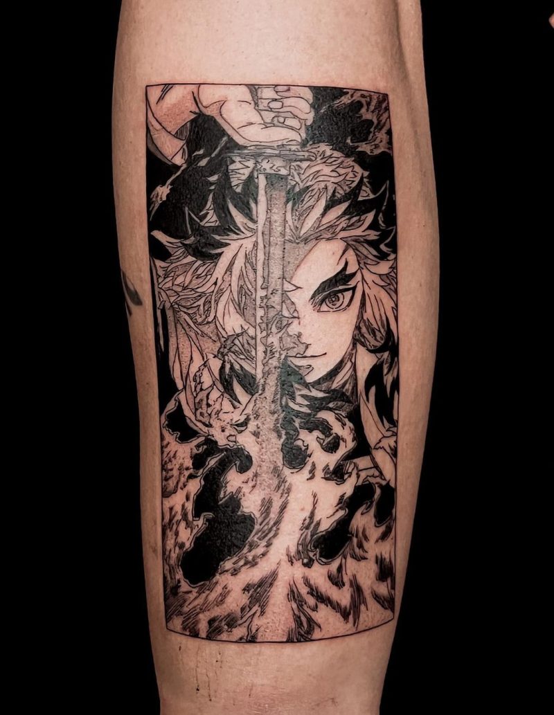 46 Set Your Heart Ablaze Tattoos From Demon Slayer • Body Artifact