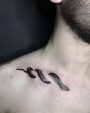 11 Snake Collarbone Tattoos To Get Wrapped Up In • Body Artifact