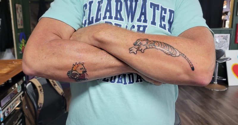 13 Playful Calvin And Hobbes Tattoos • Body Artifact