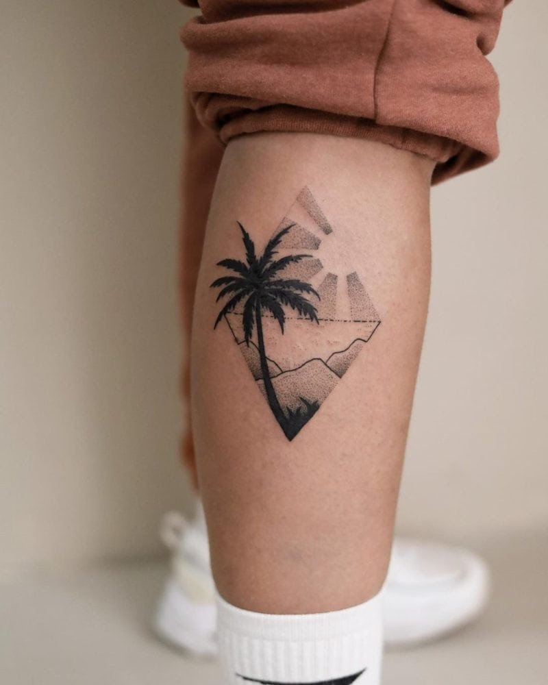 23 Palm Tree Tattoos: A Symbol Of Paradise And Relaxation • Body Artifact